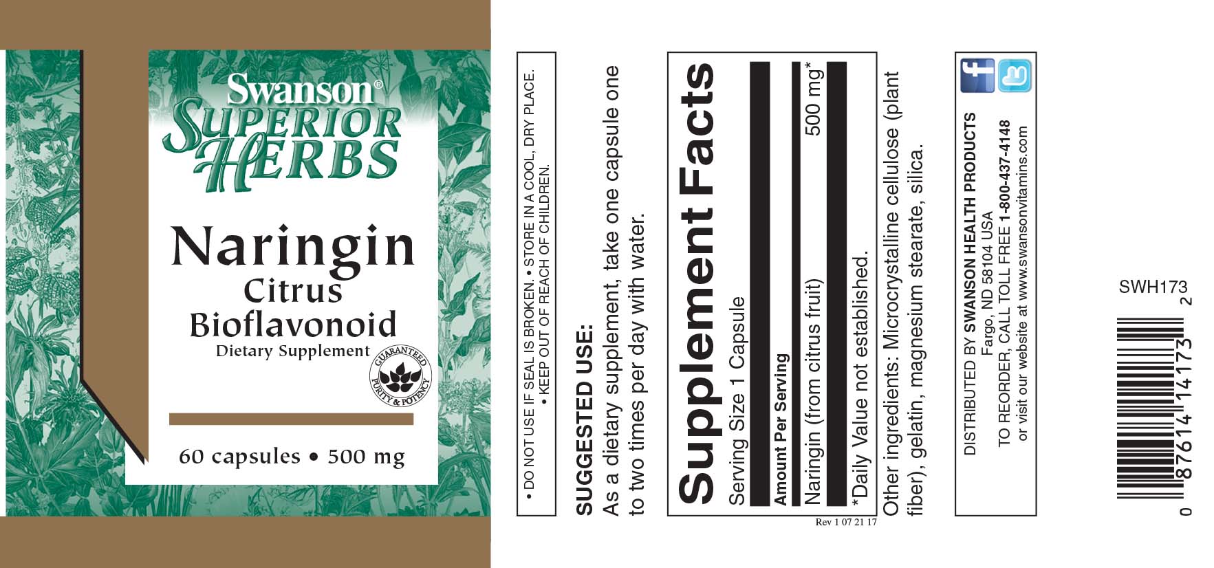 100% Natural Naringin | Swanson Health Products Europe