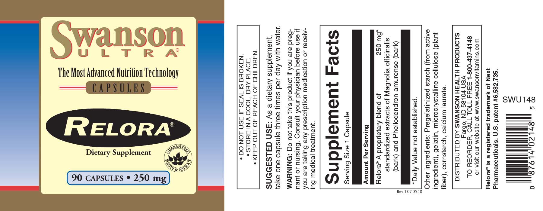 Relora | Swanson Health Products Europe