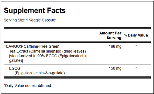 Teavigo Green Tea Extract 90% EGCG | Swanson Health Products Europe