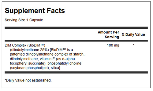 DIM Complex (Diindolylmethane) | Swanson Health Products Europe