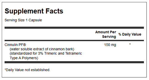 Cinnulin PF Cinnamon Extract | Swanson Health Products Europe