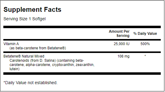 Betatene Mixed Carotenoids | Swanson Health Products Europe